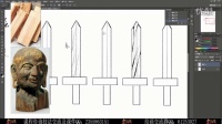 数位板基础教程|板绘教程|绘画基础|线稿也能画出材质效果?分析物质...