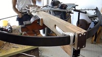 厉害了!用钢丝绳、实木、钢板制作一把巨大弓弩