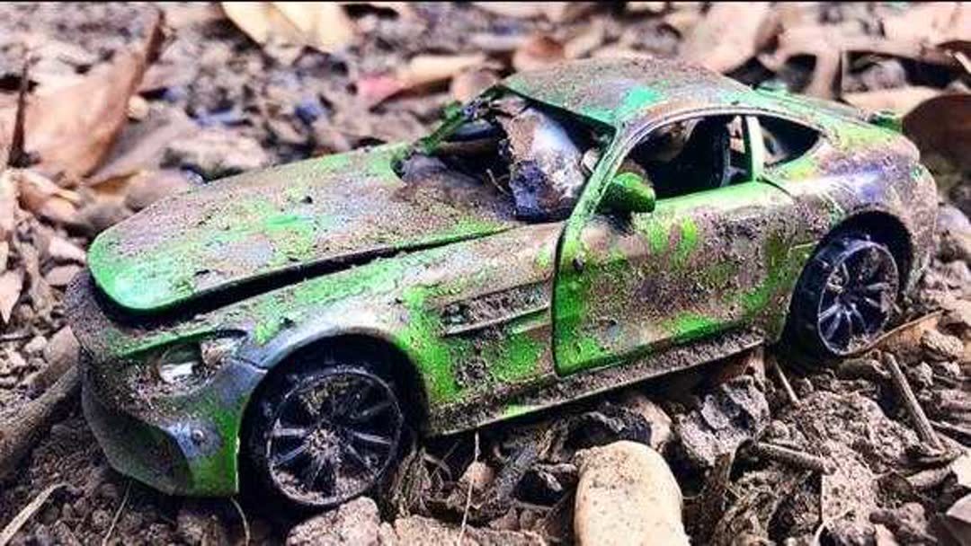 翻新一辆奔驰AMG GTR,是不是很帅? #车模改装