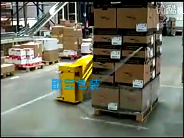 歆宝国产自走式缠绕机;机器人缠绕包装机;全自动裹包机