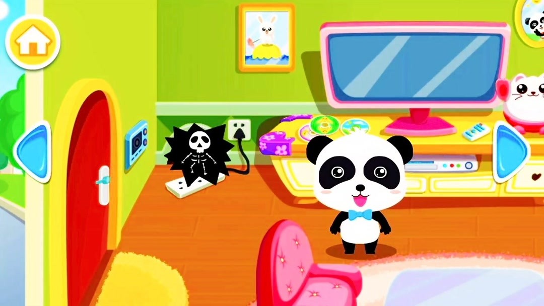 【米果】插座有电,小朋友不要乱碰哦,安全教育,宝宝巴士游戏