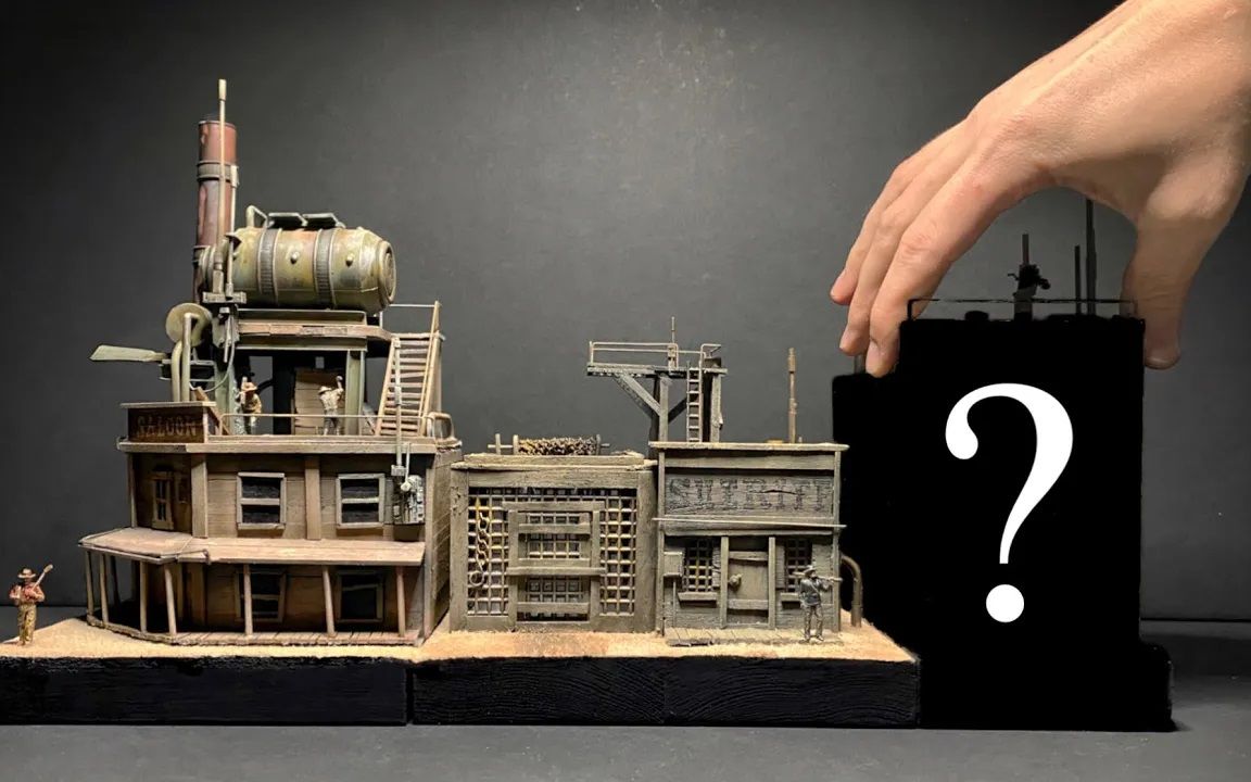 【佳作欣赏】油管大神自制科幻西部建筑场景模型No.3(油管搬砖)