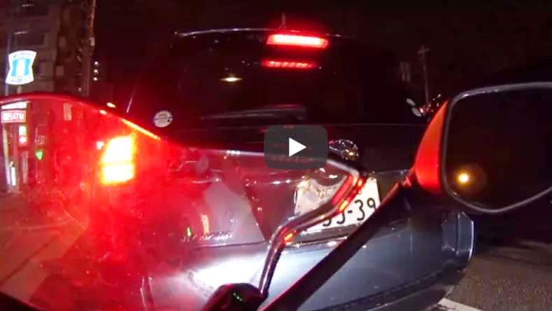 日本交通事故 行车记录仪全程记录