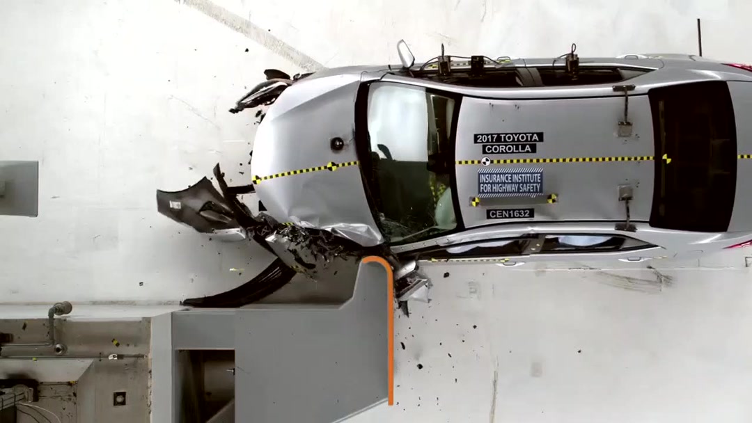 成绩优秀 2017款卡罗拉IIHS碰撞测试