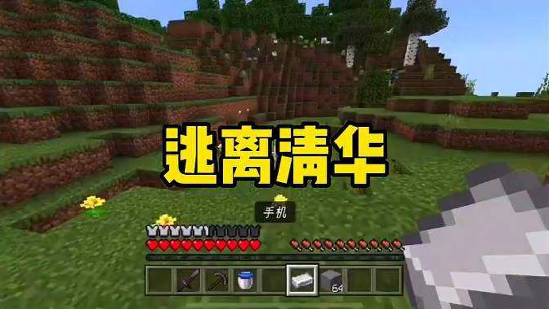 我的世界:听说玩MC会被清华抓!我要赶紧跑我不想上学!