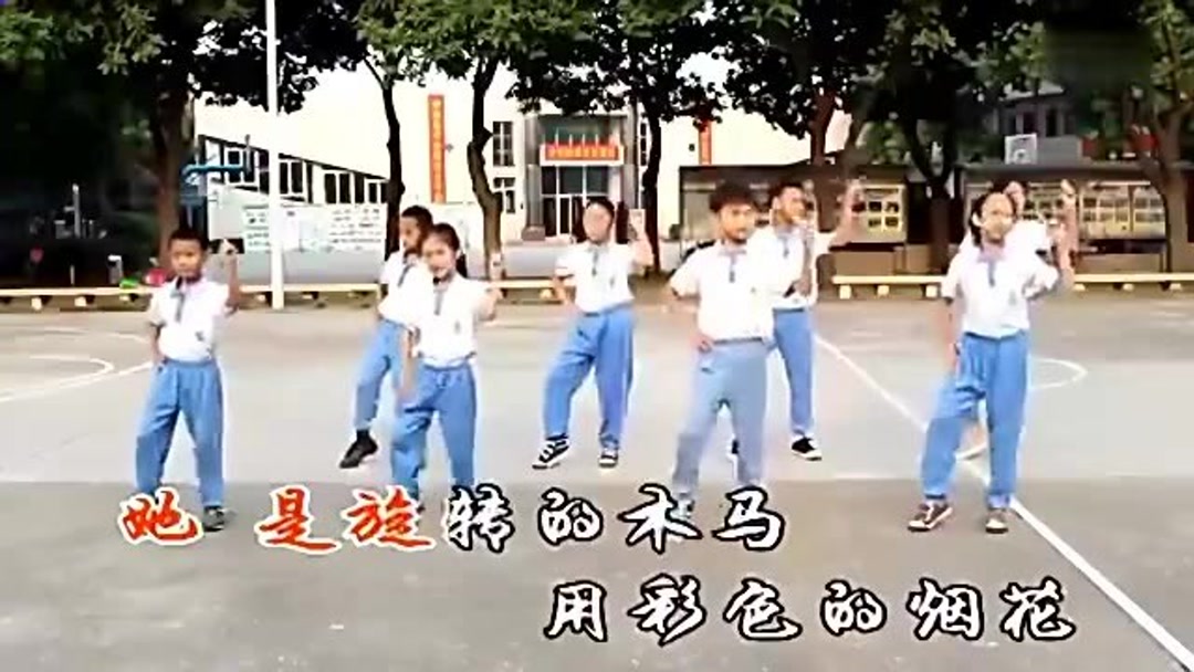 简单易学舞蹈《快乐你懂的》,跟着小学生一起跳,早操早午会必备