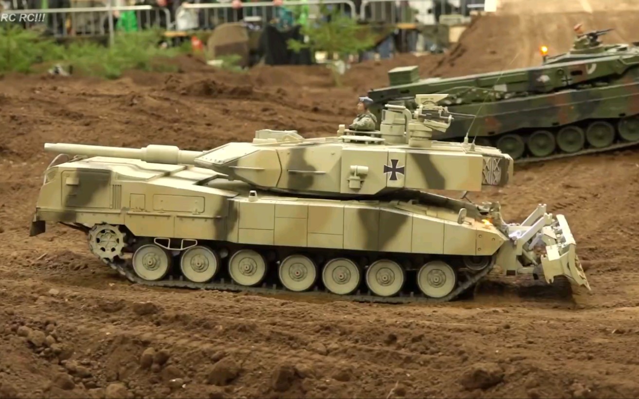 遥控坦克模型沙盘-惊人的RC坦克-军用卡车-遥控军用车辆-微缩模型-...