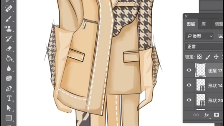 Ps+AI电脑服装效果