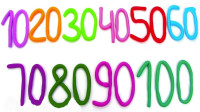 彩泥玩具制作1至100的数字