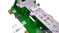 全3D讲解连续拉深模具自动顺送结构5