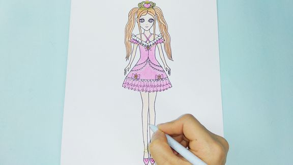 叶罗丽超可爱莫纱简笔画,喜欢的小朋友不要错过