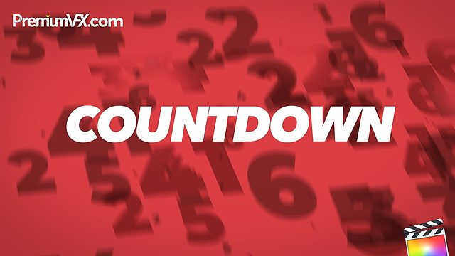 FCPX插件|65种创意数字倒计时标题开场片头动画预设 支持M1 ...