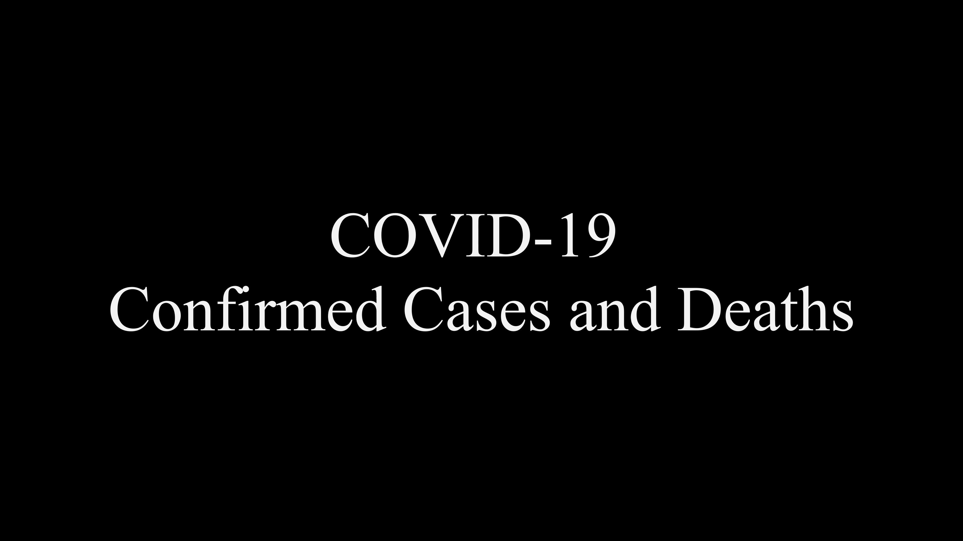 covid-19 案例与死亡数