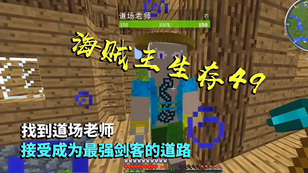 我的世界海贼王49:找到道场老师,接受成为最强剑客的道路