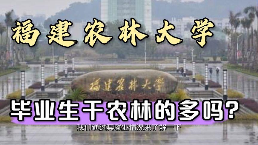 福建农林大学毕业就业好吗?在农林牧渔行业就业的多吗?