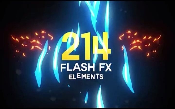 【AE模板】220款卡通动漫能量电流火焰烟雾闪光MG动画AE模板,...