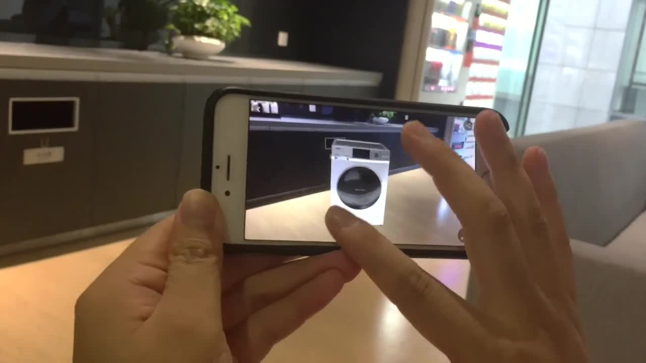 海尔洗衣机 AR 商品详情案例