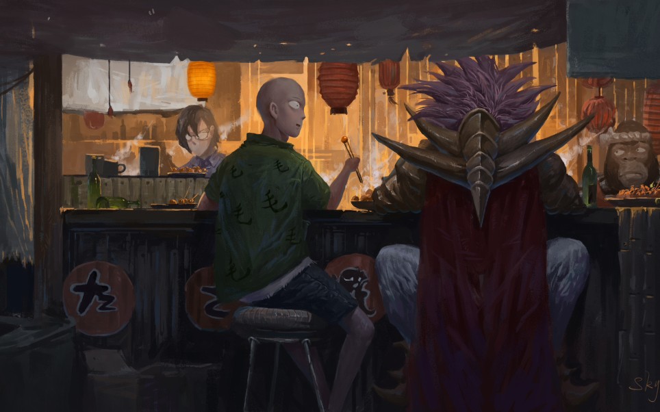 【ps厚涂插画】如果我们不是敌人