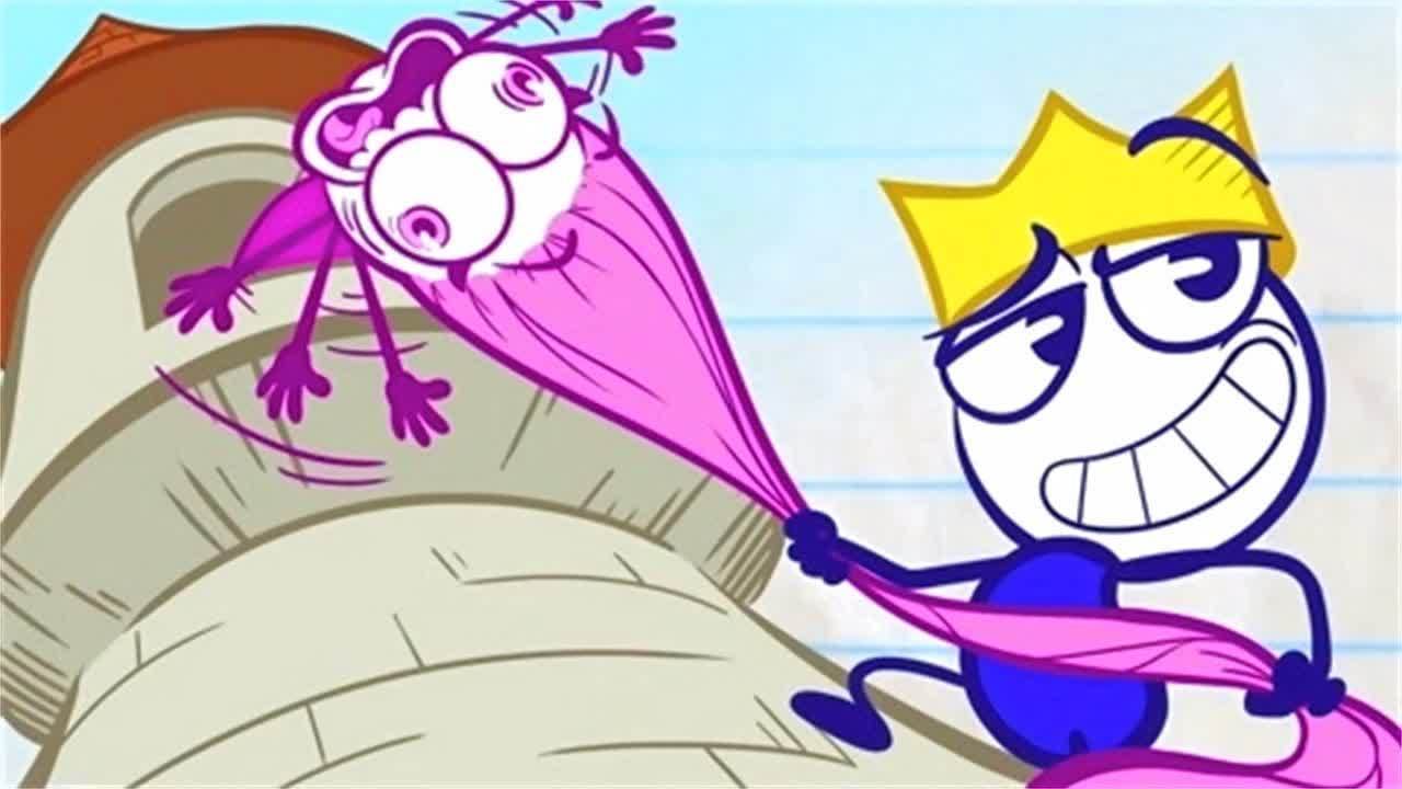 搞笑动画:小呆很喜欢长发公主,长发公主这样对他!