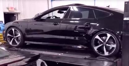 奥迪RS7测试, 当轮毂转起和尾翼升起的时候才是醉人时刻!
