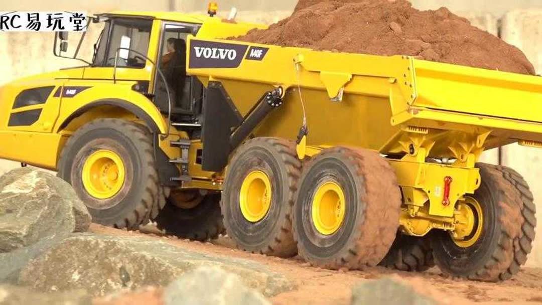 Volvo 新FH重卡牵引自卸挂车,看着眼熟原来是自家产品