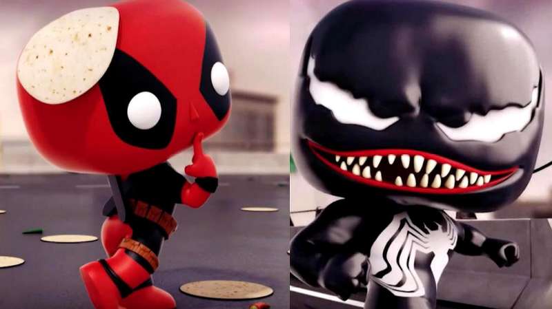 3个漫威趣味小动画,毒液附身蜘蛛侠,却被死侍用卷饼打败!