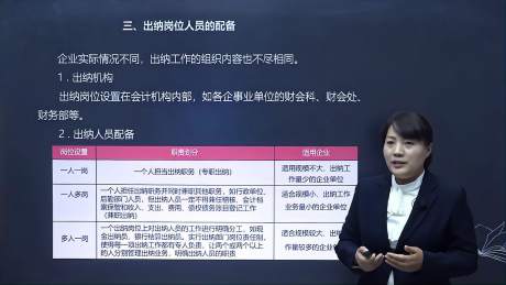 零基础入门学会计,出纳基础知识-出纳岗位人员的配备
