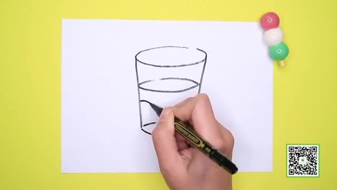 英语简笔画: 果汁juice-认知饮料