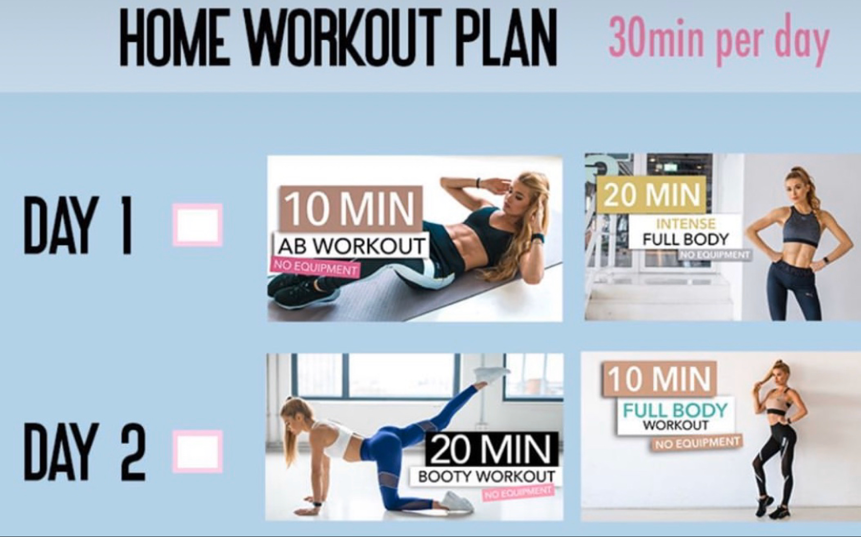 【Pamela Reif】周计划每日30分钟(含语音+文字讲解)