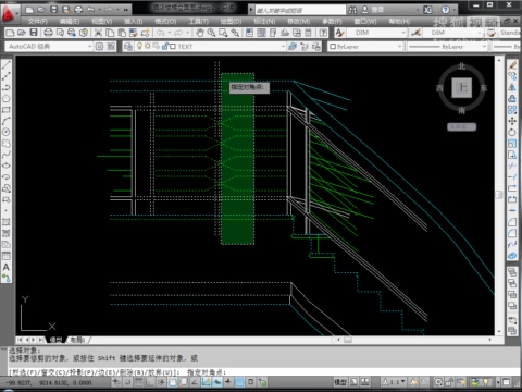 auto cad新手入门设计3dmax教程视频cad图文教程楼梯A剖面图