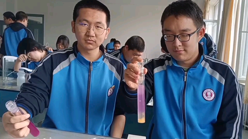 进行亚硝酸盐含量测定的二人
