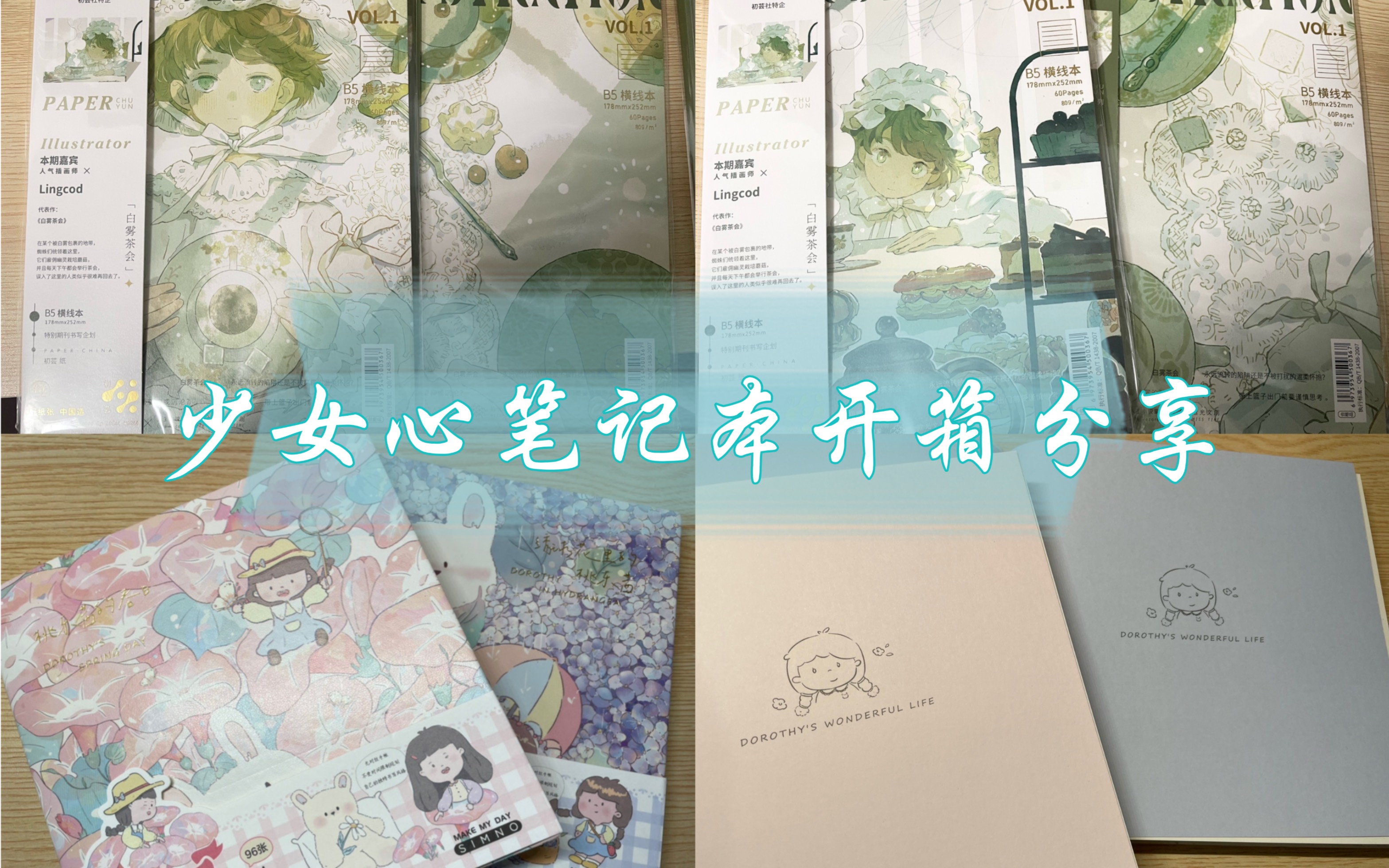 【笔记本开箱】拾光期刊本/桃乐茜方格本 年纪越大心越少女