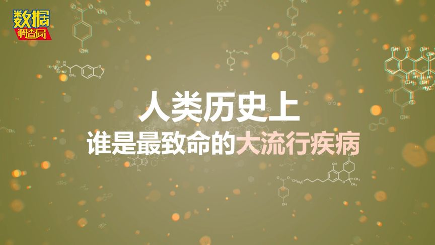 人类历史上,各种大流行病的致死人数对比