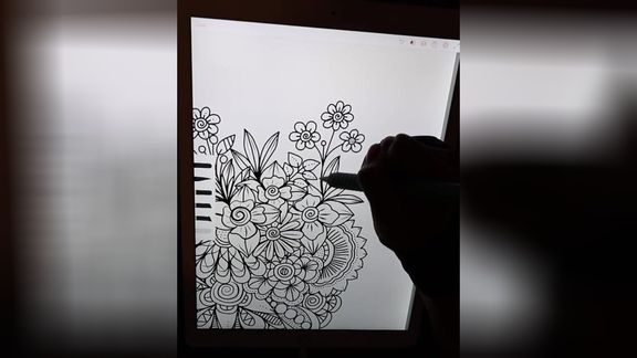 没想到用IPAD也能这样画,实在是佩服!有兴趣的可以试试!