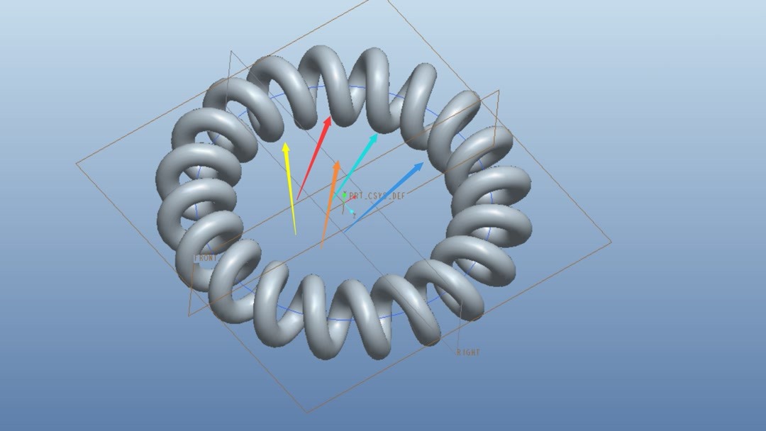 【proe】画螺旋弹簧/弹簧圈详细教程
