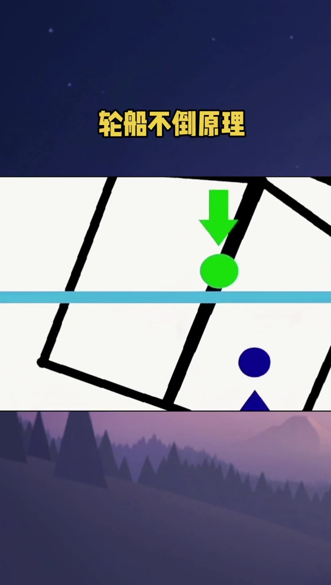 轮船不倒原理,机械动画,机械设计,三维建模