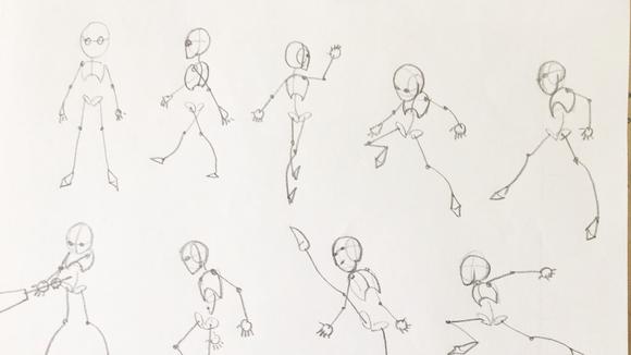 动漫人物基础教程 火柴人