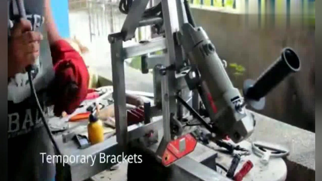 牛人将角磨机这么一改,功能也太强大了,简直就是天才