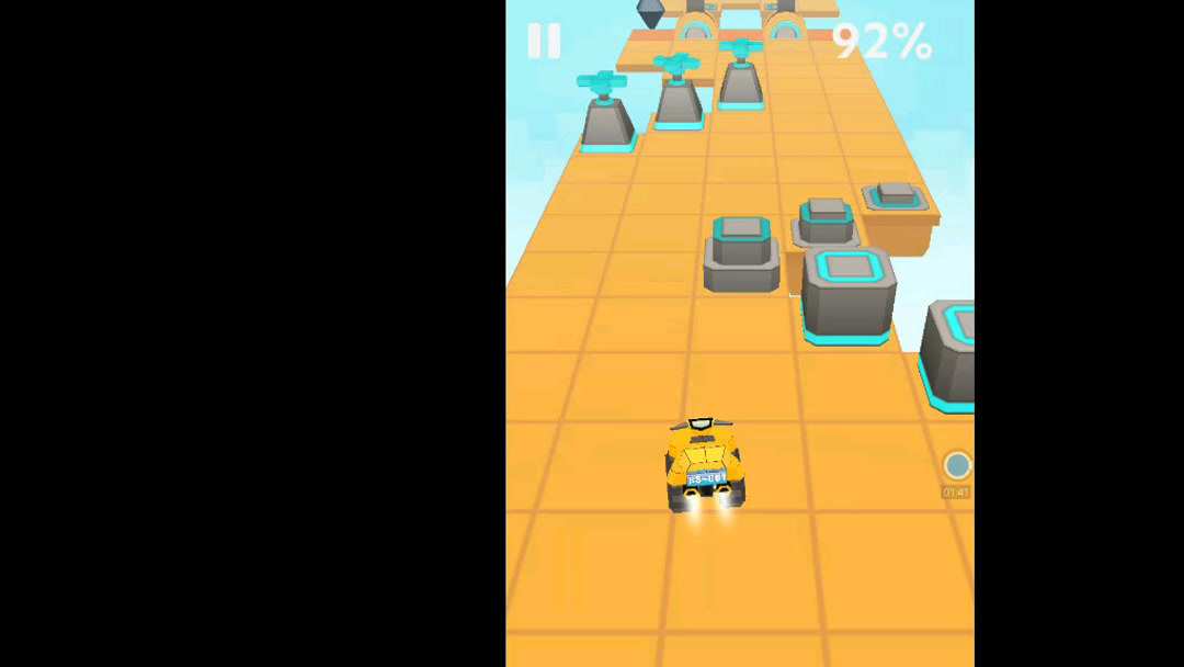 滚动的天空之小车一路滚到天空尽头的游戏