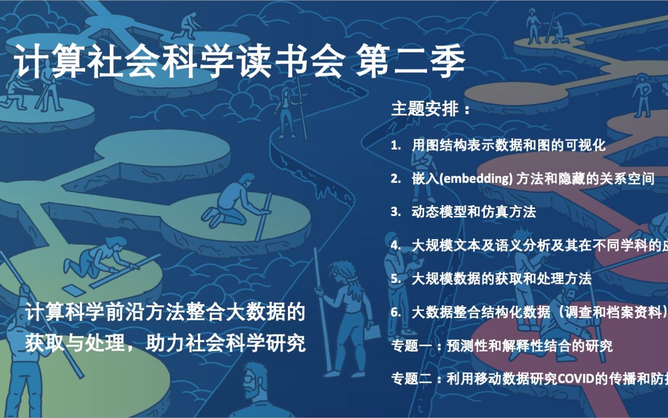 【读书会】计算社会科学读书会第二季的内容&发起人介绍