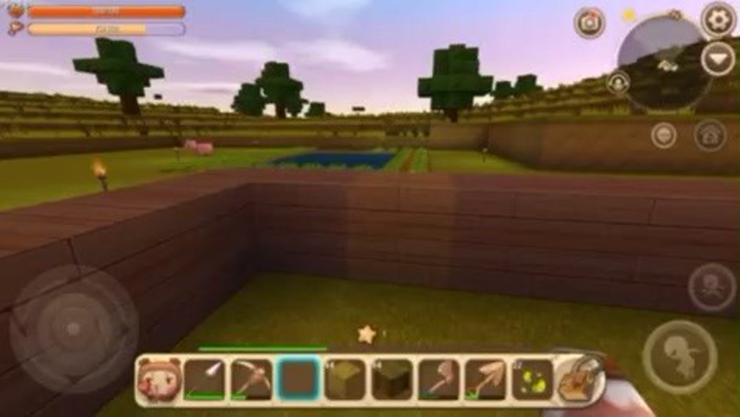 迷你世界晚风4:去砍白杨木了!