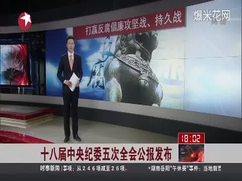 十八届中央纪委五次全会公报发布