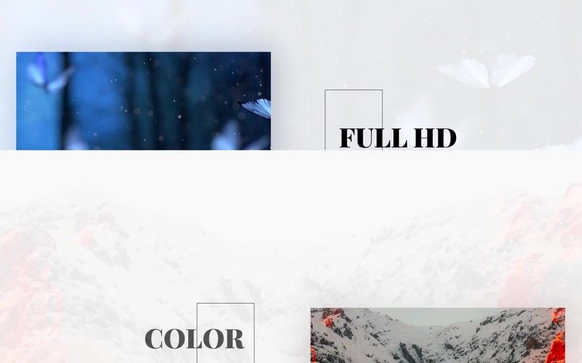 文字动画过渡效果的优雅演示AE模板