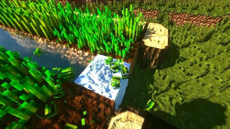 我的世界:MC目前比较完美的画质是这样的,闪瞎我的眼!