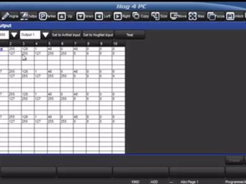 HOG 4 Tutorial 23 - DMX Test & ArtNet Input