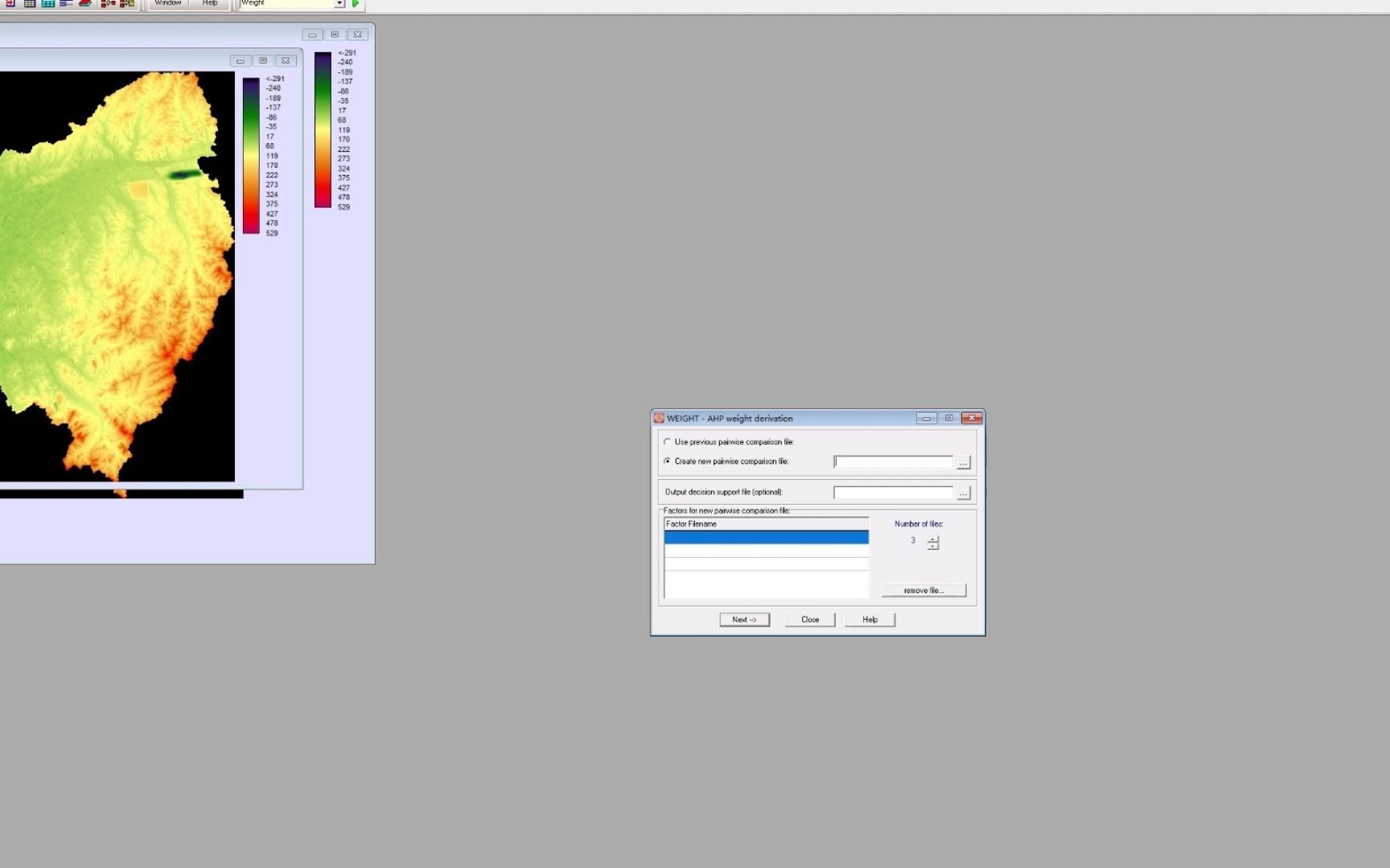 利用GIS进行模糊层次分析(FAHP)上