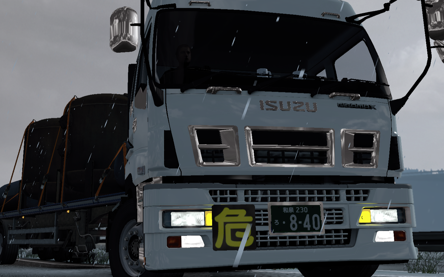 【欧洲卡车模拟2】雪地开车,遇到封路,气死人了!(新人电脑投稿谢谢...