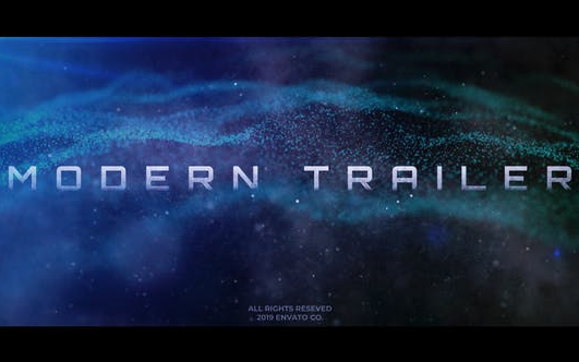 AE模板-粒子沙丘效果的宣传片视频模板科技地球宣传片视频模板数字...