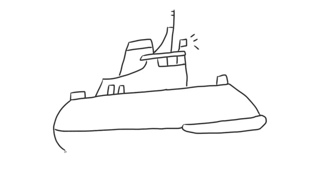 简笔画图片卡通轮船幼儿亲子儿童简笔画