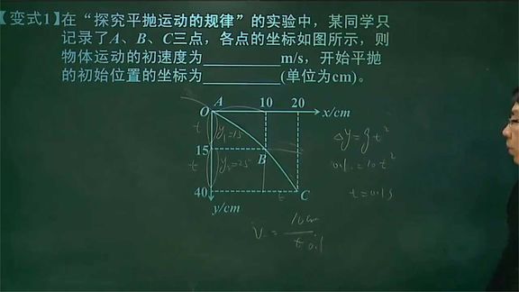 高一物理必修,高考实验之研究平抛运动例1-例3,学会考试拿满分
